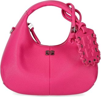 Ganni Femme, Sacs, Rose, Taille: ONE Size Mini Sac Hobo