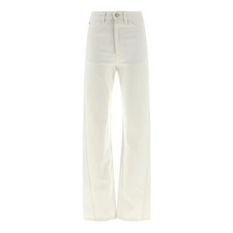 Christophe Lemaire Gerade Hose mit hohem Bund - - Jeans - Damen - Wei&szlig; - 2XS