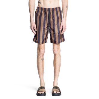 Fendi Pequin Nylon Swim Shorts