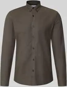 Lindbergh Regular Fit Freizeithemd aus Baumwoll-Mix Modell Oxford