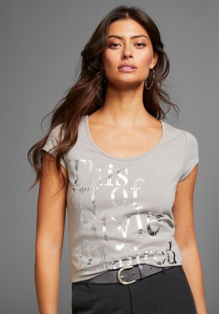 Laura Scott T-Shirt sehr figurbetont, mit frischem Print, Rundhals, für die Freizeit