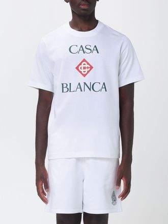 Casablanca Rundhals-T-Shirt aus Bio-Baumwolle mit Logo-Print