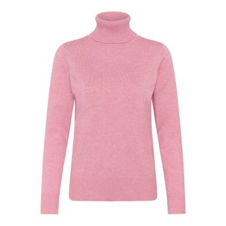 Saint Tropez Rollkragenpullover - - Knitwear - Damen - Rosa - XS