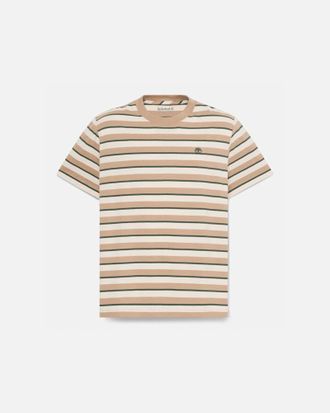 Timberland Gestreiftes Kurzarm-T-Shirt f&uuml;r Herren in Hellbraun, Herren, Braun, Gr&ouml;&szlig;e