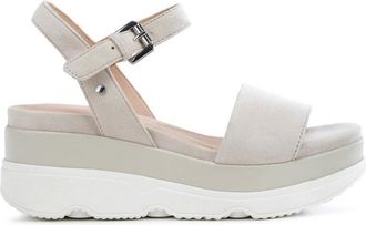Geox Femme, Chaussures, Beige, Taille: 41 EU Sandale compens&eacute;e Gardenia