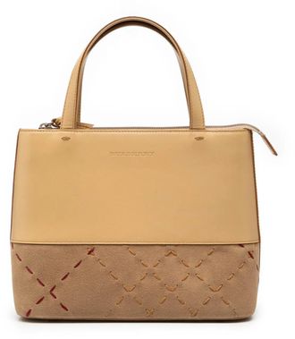 Burberry Shopper - Leather and Suede Stitch Tote - Gr. unisize - in Braun - f&uuml;r Damen