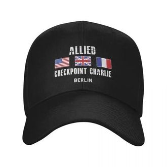 Generic Casquettes de Baseball pour Hommes Hommes, Allied Checkpoint Charlie Sign Berlin Casquette de Baseball Casquette de Sport Chapeau Homme for The Sun Ch
