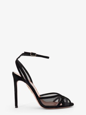 Aquazzura Shear mesh and suede sandals - AQUAZZURA - gender_Woman