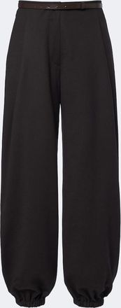 Max Mara Weite Hose aus einem Wollgemisch