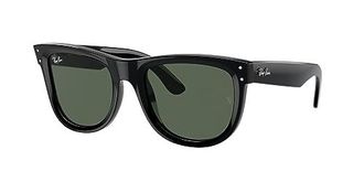 Ray-Ban Lunettes de Soleil RBR0502S Wayfarer Reverse 6677VR Unisexe Couleur Noir Verre Vert Taille 50mm