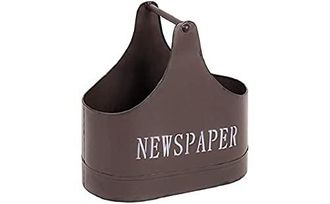 Haku Möbel Zeitungsständer braun, Vintage, Metall - Maße: B 44 cm x H 44 cm x T 27 cm, Style: Industrial