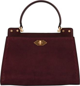 Pourchet Trianon Daim - Femme - Sacs - Rouge - Taille: ONE Size