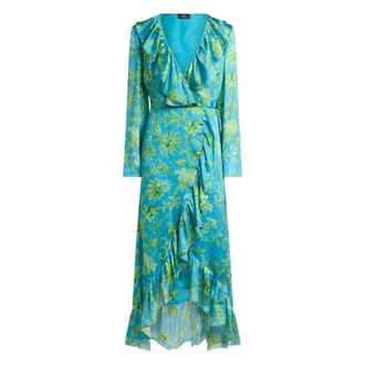 Etro Femme, Robes, Multicolore, Taille: 42 FR Peau dAnge Silk Long Wrap Dress