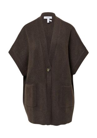 Comma Cardigan Indoor-Poncho Poncho-Cape mit Knopfverschluss