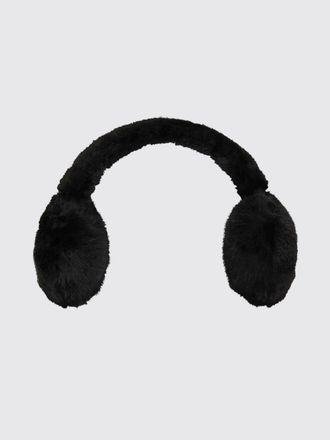 Karl Lagerfeld Cache-oreilles en fausse fourrure &agrave; imprim&eacute; graphique contrastant