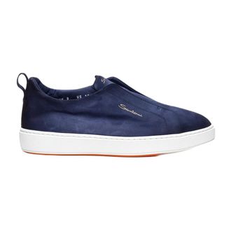 Santoni Homme, Chaussures, Bleu, Taille: 41 EU Baskets