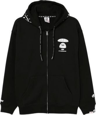 Aape By A Bathing Ape hoodie à logo imprimé - Noir