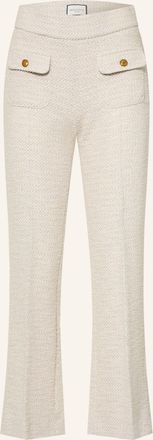 Seductive Seductive Boucl&eacute;-Hose Nanette Mit Glitzergarn weiss
