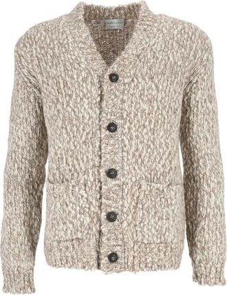 Settefili Cashmere Cardigan Bottoni Tweed-Knit - - Knitwear - Herren - Grau - L