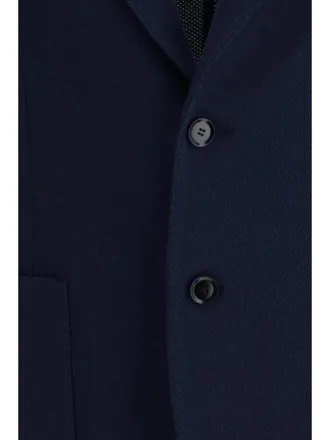 Brioni Mens Jersey Blazer Sapphire Silk Blazers Jacket