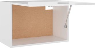 tidyard Hängeschrank Küchenschrank Küchenzeile Einbauküche Küchenmöbel Oberschrank Hochglanz-Weiß 60x31x40 cm Spanplatte