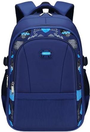 Generic Sacs &agrave; dos pour gar&ccedil;ons, sacs d&eacute;cole camouflage pour enfants, sacs &agrave; dos pour adolescents, gar&ccedil;ons, sac &agrave; dos d&eacute;cole, bleu, taille unique