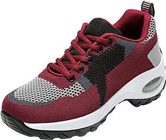 Generic Chaussures Plates pour Femmes Pas Cher Baskets sans LaçAge Basket De Marche Mode Et Sport Semelles Souples Coussin dair Travail en Tissu Soulagement d