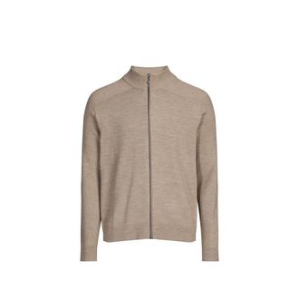 A|X Armani Exchange Gilet zipp&eacute; &agrave; col montant en laine vierge et coton m&eacute;lang&eacute;s