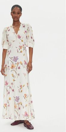 Twin-Set Sommerkleid 251TP2770 &Eacute;cru Slim Fit