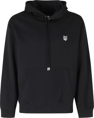 Maison Kitsun&eacute; Homme, Sweatshirts et sweats &agrave; capuche, Noir, Taille: S Fox Head Comfort Sweat &agrave; capuche