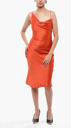Stella McCartney Satin-Unterkleid mit tiefem R&uuml;ckenausschnitt Stella McCartney