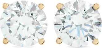 Luxury Bazaar diamond stud earrings - Gold
