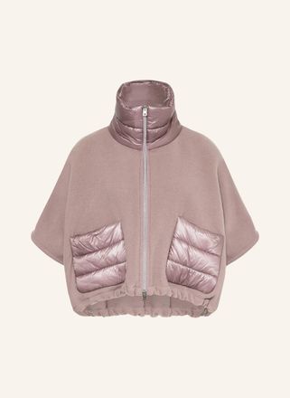 Herno Herno Cape Im Materialmix rosa