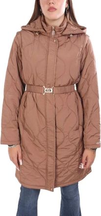 Liu Jo Femme, Manteaux, Brun, Taille: 38 FR Veste Rembourr&eacute;e 2-en-1