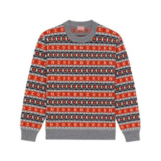 Kenzo Regular Jacquard Sweatshirt - - Knitwear - Herren - Rot - S