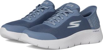 Skechers Go Walk Flex Damen-Sneaker, freihändig, Blau, 35 EU Weit