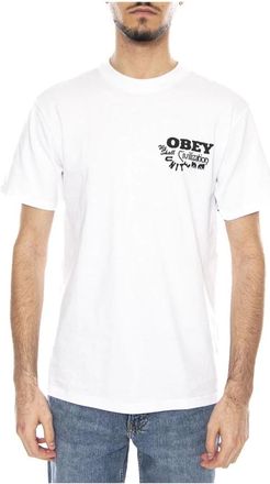 Obey Homme, Tops, Blanc, Taille: L Civilization T-Shirt