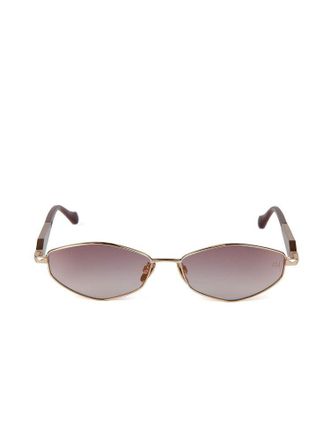 Ana Hickmann Womens Sunglasses Gold-Red Metal Eyewear - Gold/red