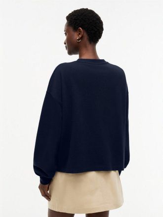 Tommy Hilfiger Sweatshirt TH Relaxed Fit Rundhals-Sweatshirt Baumwolle, relaxed fit