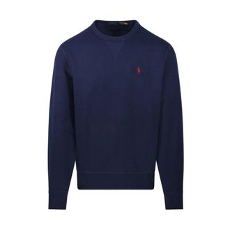 Ralph Lauren Lang&auml;rmliger Strickpullover - - Sweatshirts & Hoodies - Herren - Blau - M