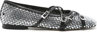 Mach & Mach Mach & Mach, Femme, Chaussures, Gris, Taille: 39 EU Ballerines R&eacute;sille Cristal