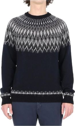 Roberto Collina Homme, Pulls, Bleu, Taille: M Maglia girocollo