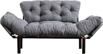 Les Tendances Les Tendances - Canapé 2 places convertible en tissu Nitta