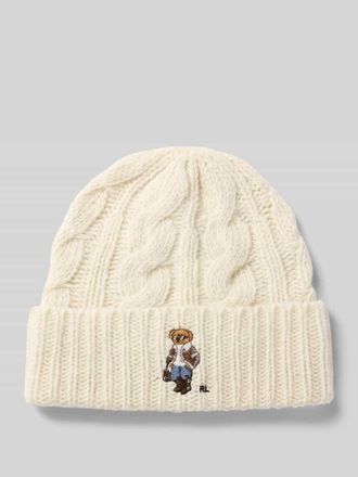 Polo Ralph Lauren M&uuml;tze aus Wolle mit B&auml;renstickerei
