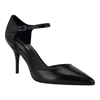 Calvin Klein Damen Crimza Pumps, Schwarzes Leder 001, 36.5 EU
