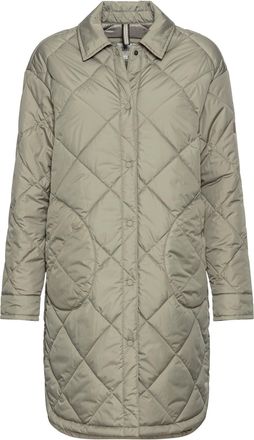 Camel Active Damen Steppmantel aus recyceltem Polyester Salbei Grün, womenswear-44