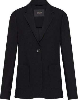 Seventy Femme, Vestes, Bleu, Taille: 44 FR Veste ajust&eacute;e &agrave; simple boutonnage