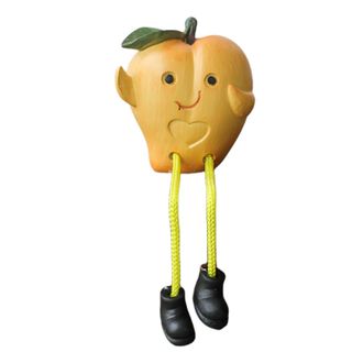 Generic Kleines Obstornament, Obstdekoration aus Harz | Niedliche Früchte Ornamente mit langem Bein Früchte Ornamente | Einzigartige Wandregaldekoration für W