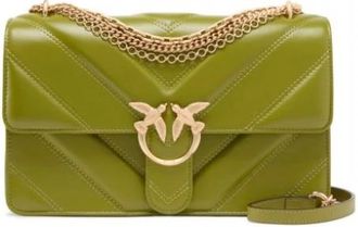 Pinko Pinko, Femme, Sacs, Vert, Taille: ONE Size Love Bag One Medium Shoulder Bag