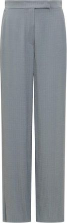 Emporio Armani Femme, Pantalons, Gris, Taille: 42 FR Pantalon Taille Haute